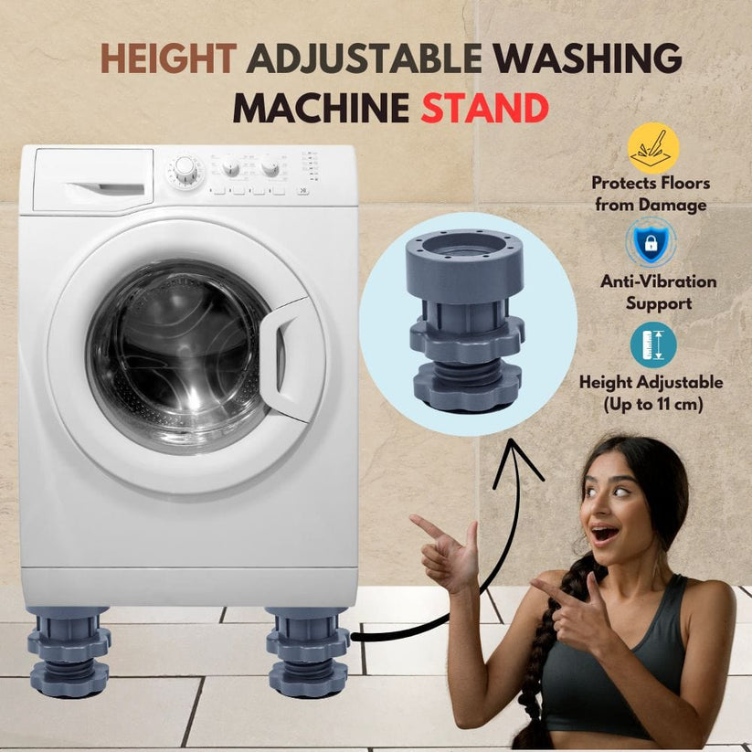 Washing Machine Adjustable Height Footpads (Pack Of 4)