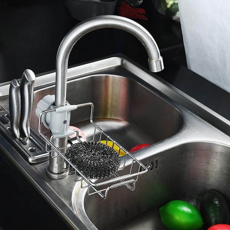 Stainless Steel Faucet Hanging Shelf – GadgetsCay